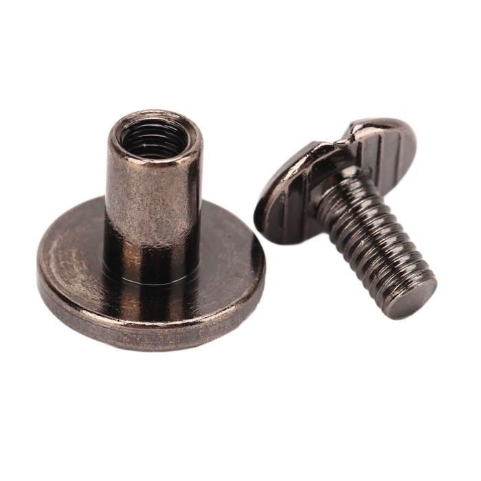 HURRISE rivets à vis en cuir 200 Ensembles Chicago Vis 9.5x8mm DIY ...