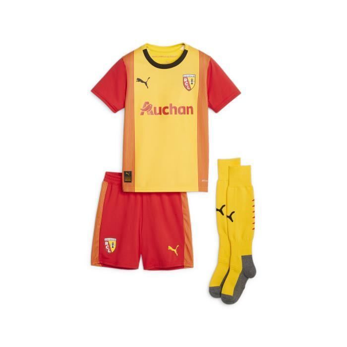 Kit Domicile enfant RC Lens 2023/24 - pelé yellow/rouge - 3/4 ans ...