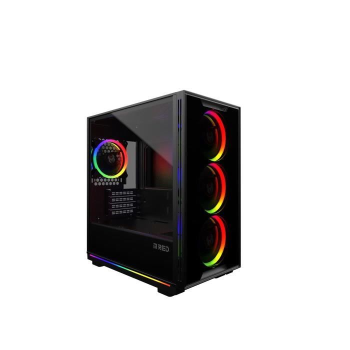 MRED - Boîtier PC Gamer M-ATX - Noir RGB Mini Destroyer - Cdiscount ...