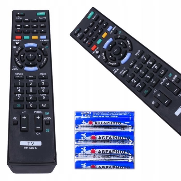 Télécommande pour téléviseur Sony avec 4 piles - Cdiscount TV Son Photo