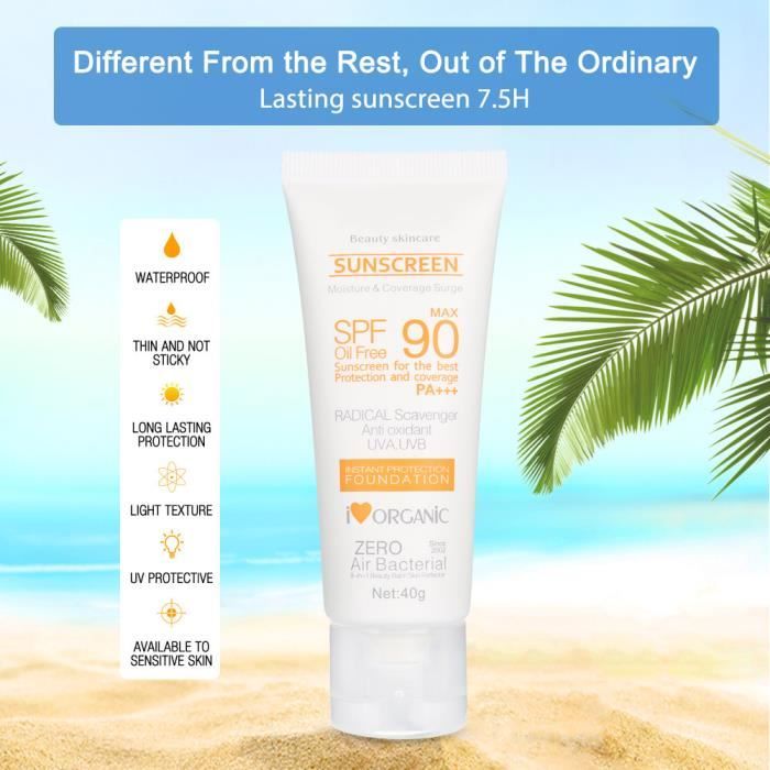 Qqmora crème de protection solaire Crème solaire SPF50 +, Protection ...