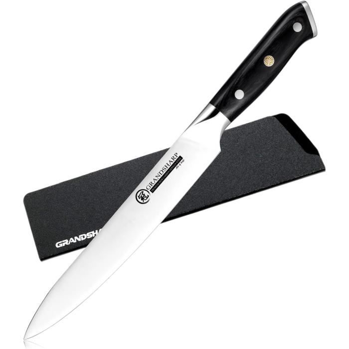 Couteau À Trancher Couteaux À Émincer 20Cm, Couteau Cuisine À Sushi ...