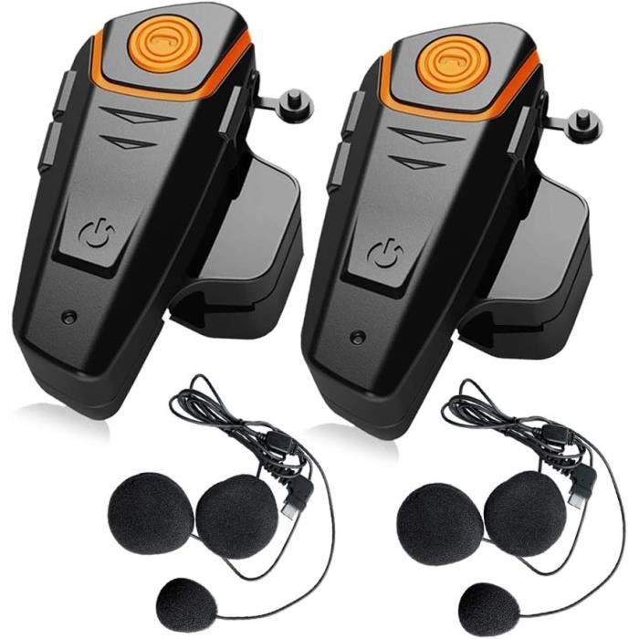 Intercom Moto Bluetooth Casque, 2*Bt-S2 Systèmes De Communication Pour ...