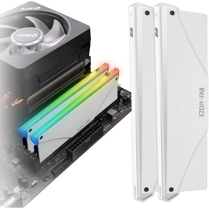5V Argb Ram Cooler Ddr Heatsink For Diy Pc Game Mod Ddr3 Ddr4White ...