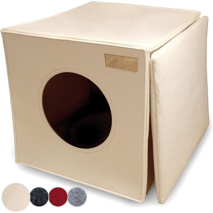 Panier Chat Beige I Accessoire Kallax Chat I cachette caverne Chat ...