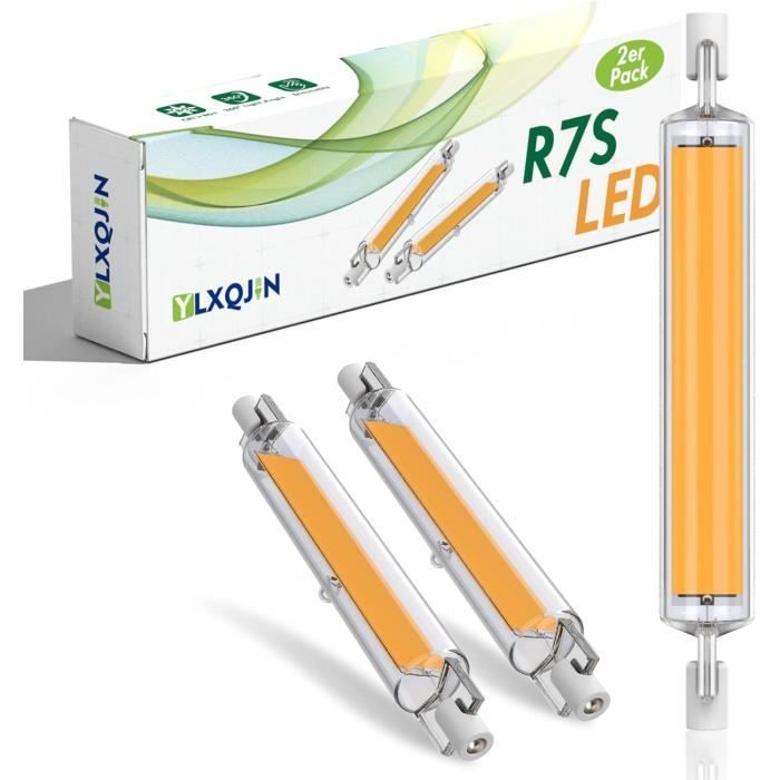 Ampoule R7S 118 mm LED à intensité variable, 15 W Ampoule LED R7S 118 ...