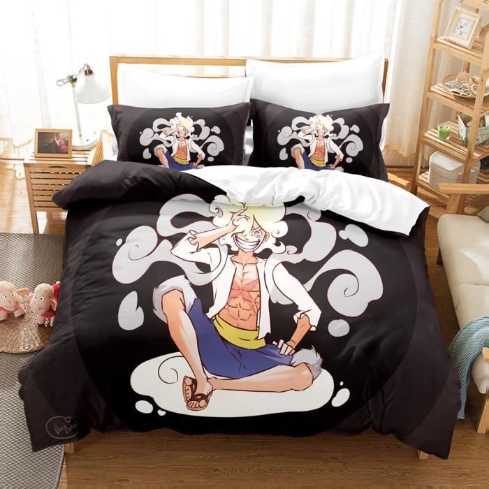 One Piece Luffy Animé 140 200cm Chopper Zoro Sanji Parure De Lit