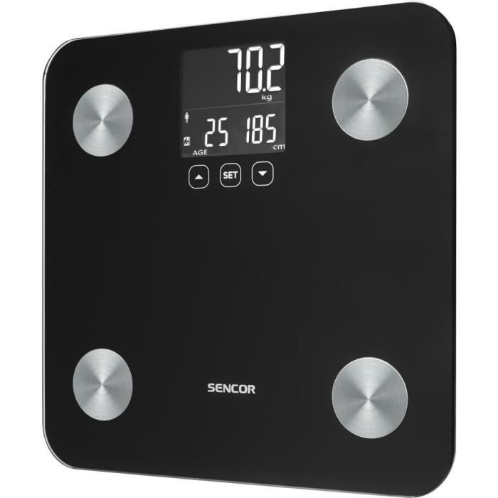 Pèse personne - Sencor - SBS 6026BK - Cdiscount Electroménager
