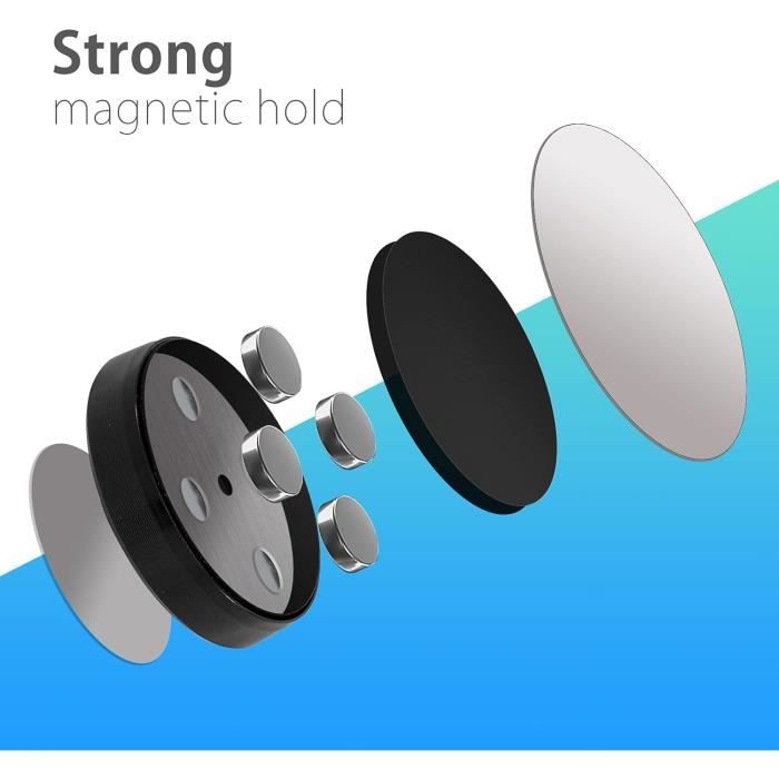 2X Support Téléphone Magnétique - Base 360° Aimantée Universelle pour ...