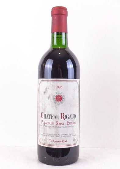 Vin rouge puisseguin saint-émilion château rigaud savour club rouge ...