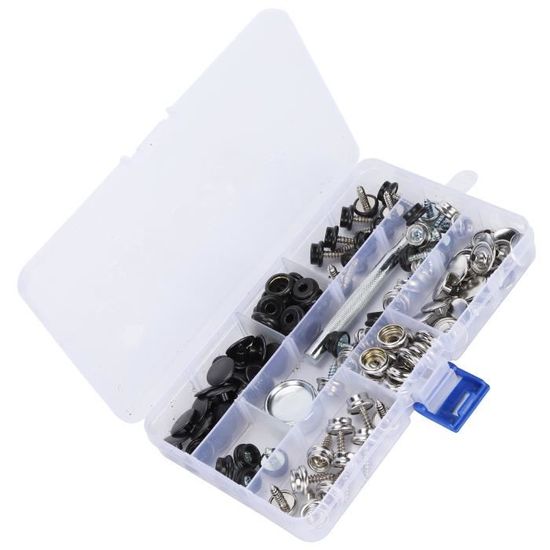 Fdit Attache à vis en fer 40 Ensemble Kit de Fermeture à Pression Vis ...