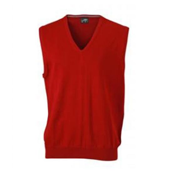 Débardeur Pull sans manche col V - Homme - James & Nicholson - JN657 ...
