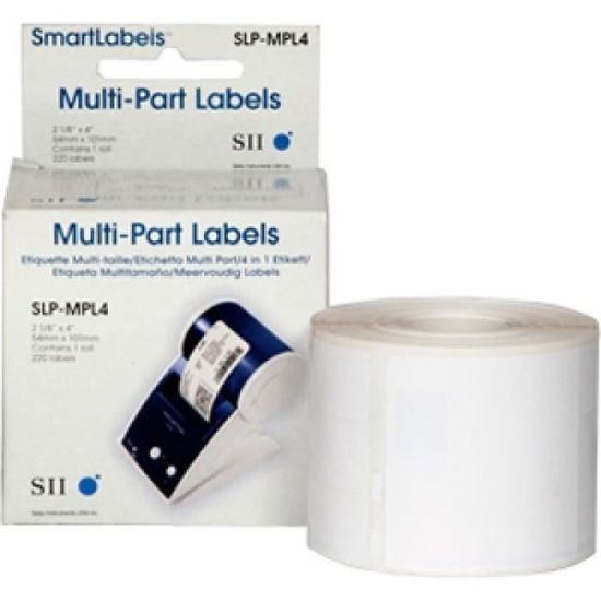 Seiko slp-mpl4 multi part label 220 lab-roll 1 roll-box noir noir Noir ...