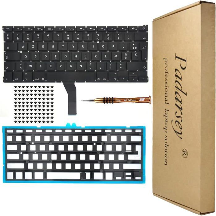 Padarsey Remplacez Le Clavier De Fond Français Clavier Rétroéclairé ...