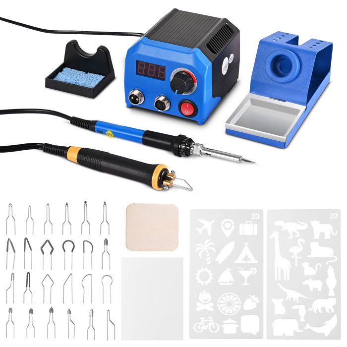 Kit pyrograveur sur bois,50W Machine à Pyrogravure Numérique ...