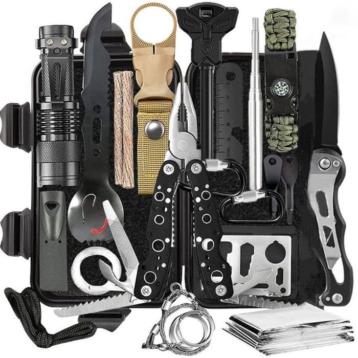 KIT DE SURVIE - NECCESSAIRE DE SURVIE RANDONNEE - TREK Kit de Survie d ...