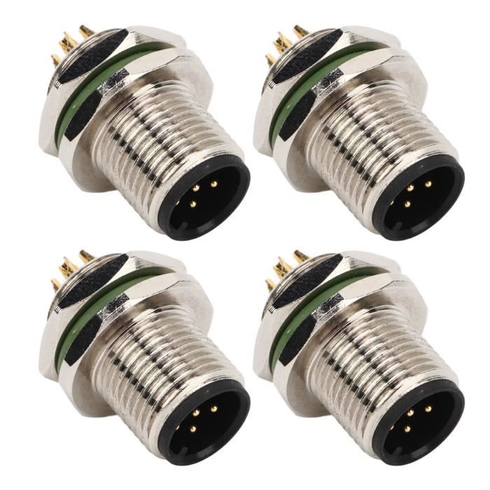 Prise D'Aviation Électrique 4 Pièces M12 Aviation 6 Core Plug 6 Broches ...