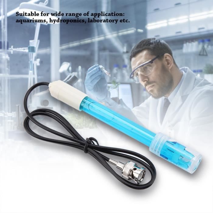 PH-mètre Jeffergrill Électrode hydroponique pour Aquarium PH Capteur ...