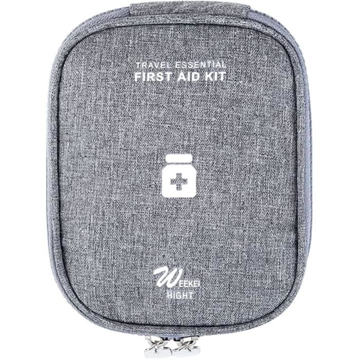 Mini Kit portatif Trousse Secours, Mini trousse de premiers soins de voyage, sac de rangement ...