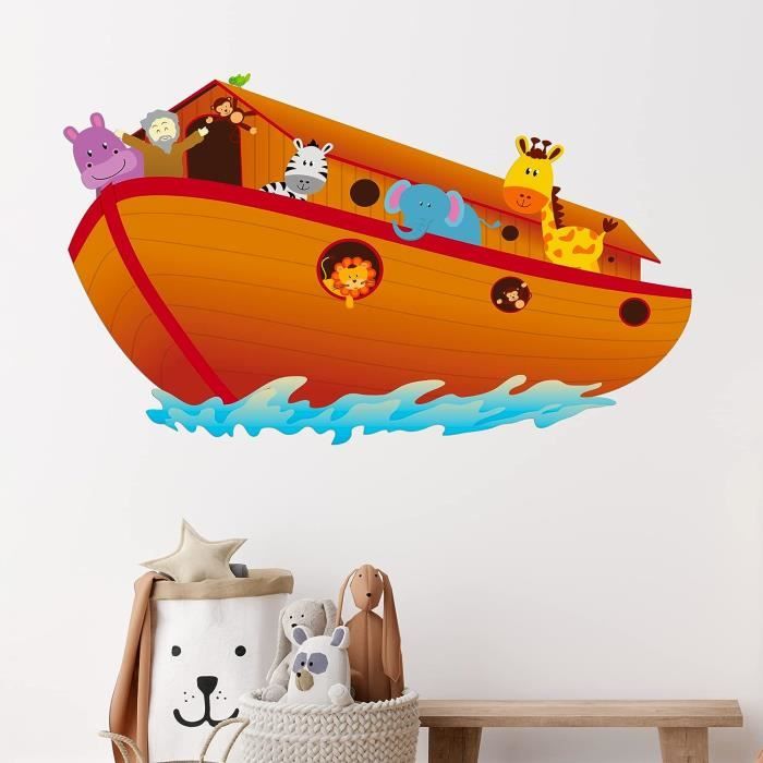 Sticker Mural Arche De Noé - Unisex - Sticker Mural Coloré, Pour La ...