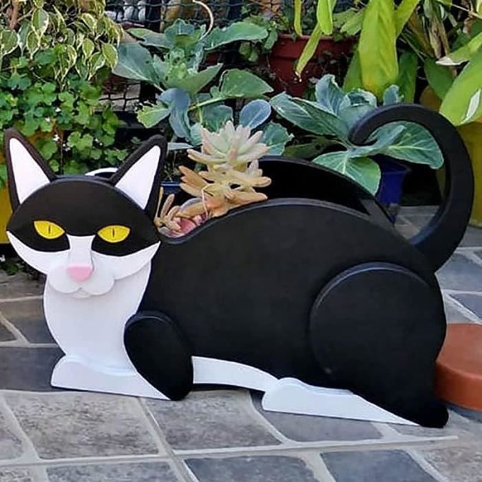 Jardinière De Chat Pot De Fleurs Pot De Fleurs En Forme D'Animal Mignon ...
