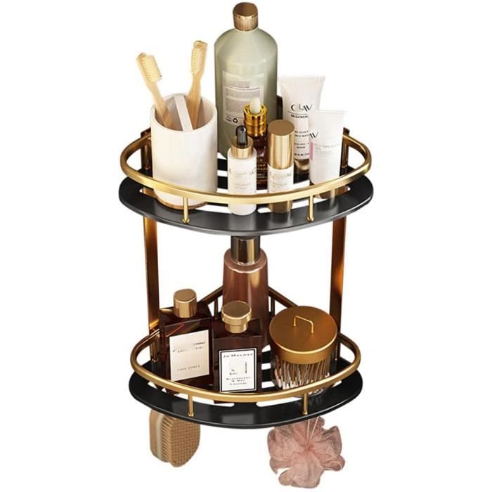 Rangement Douche Angle Etagere Salle de Bain Couche double Etagere ...