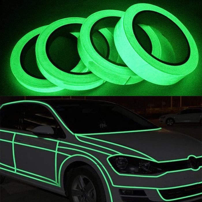 Ruban lumineux - 3M - 3 mètres - Vert - Autocollant décoratif - Fluorescent - Cdiscount Maison