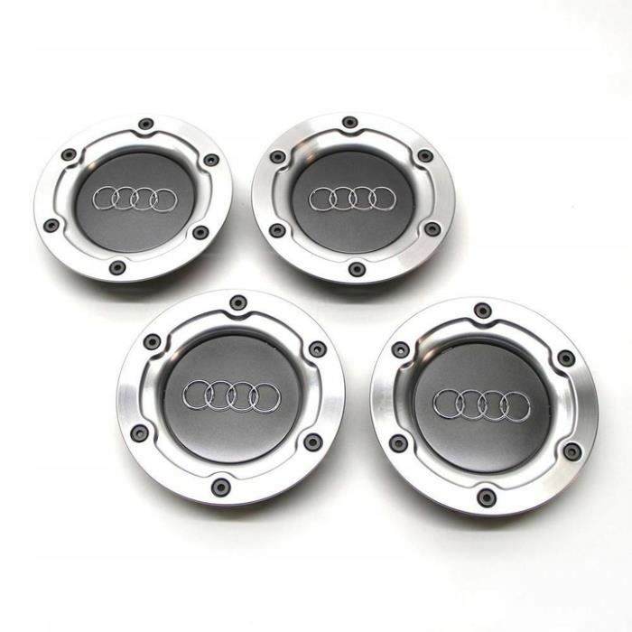 4 x 147mm AUDI Argent Logo Caches Moyeu Centre Roue Enjoliveur Pour ...
