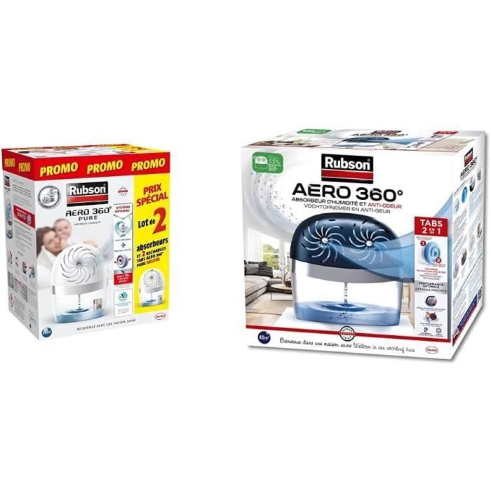 Aero 360° Pure Absorbeur D'Humidité, Lot De 2 Assainisseurs D’Air ...