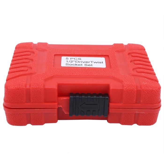 Cikonielf Extracteur de noix Jeu de Douilles d'Extracteur d'Écrou Dissolvant de Boulon Endommagé ...