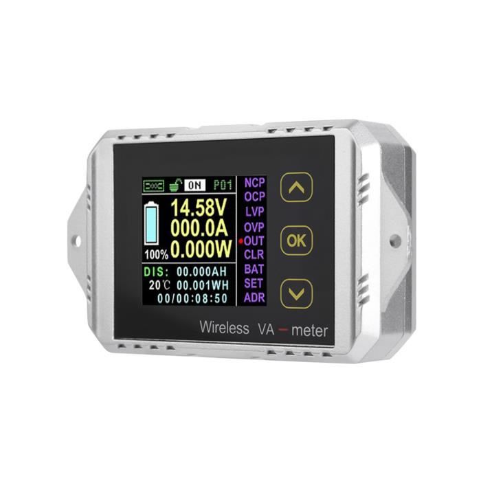 EJ.life wattmètre Écran LCD couleur sans fil DC Voltage Ampèremètre ...