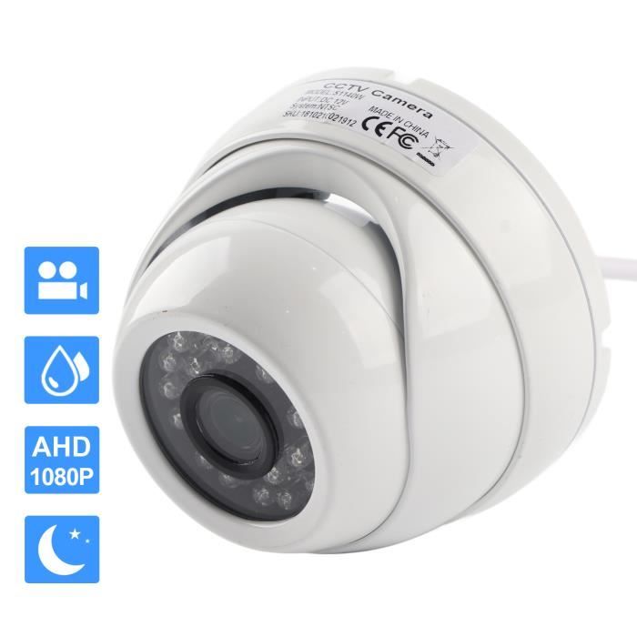 HURRISE Caméra AHD Caméra IR, Dôme IP66 Étanche Coaxial 4 en 1 ...