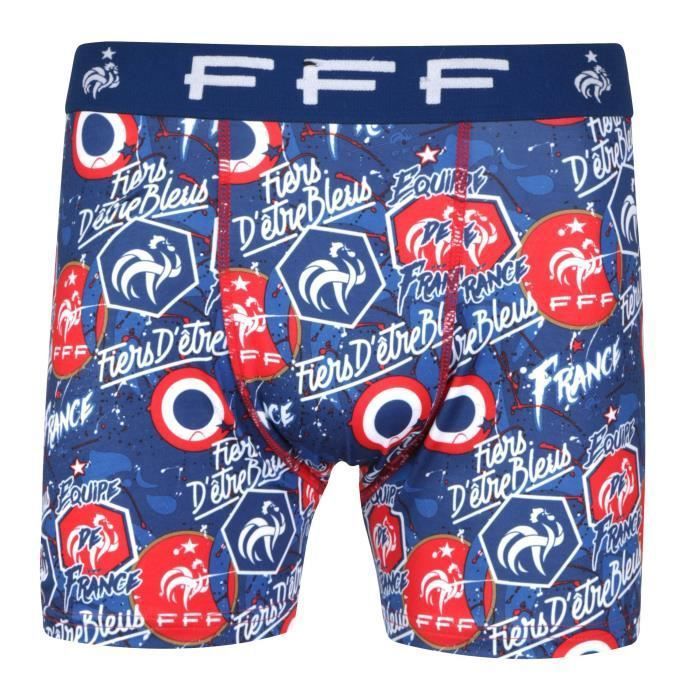 Boxer - Equipe de France - FFF - Bleu - Adulte - Non imperméable ...
