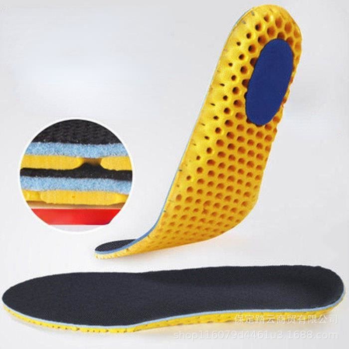 Semelle de chaussure élastique à coussin absorbant les chocs pour ...