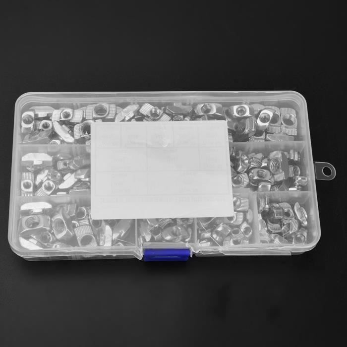 Écrou coulissant à fente en T, attache, matériel de fixation, écrou pour profilés en aluminium ...
