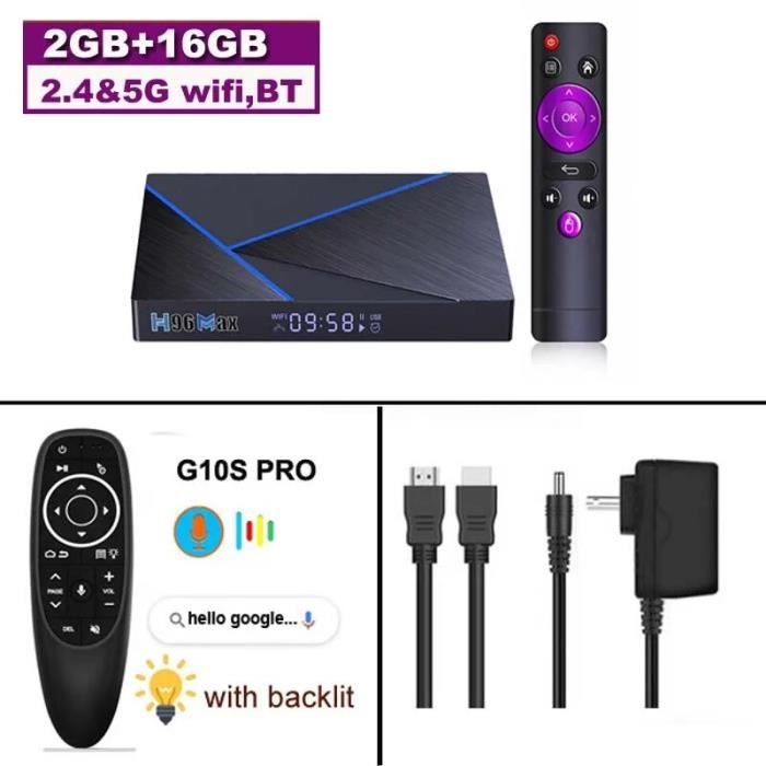 Boîtier TV H96 Max V56,Android 12,Rockchip RK3566,8K,2.4 Go,5G,Wifi,8 ...