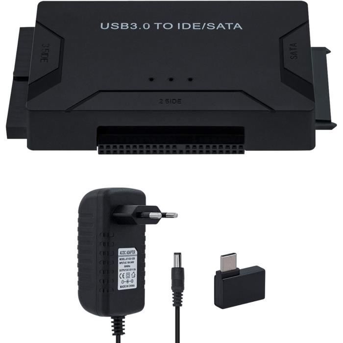 Usb 3.0 Vers Ide-Sata Converter Adaptateur De Disque Dur Kit Externe ...