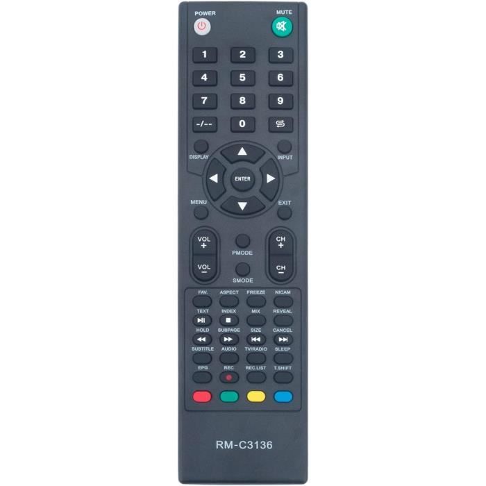 Télécommande Rm-C3136 Pour Jvc Smart Lcd Led Hdtv Tv Lt-32Kb45 Lt ...