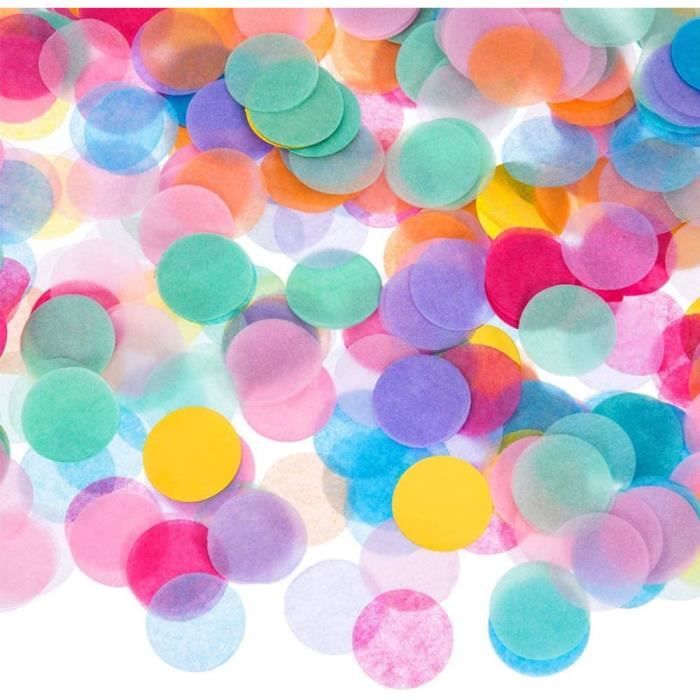 Grand Confetti Multicolore, 60g Pastel Gross 2.5cm Rond Rose Papier ...