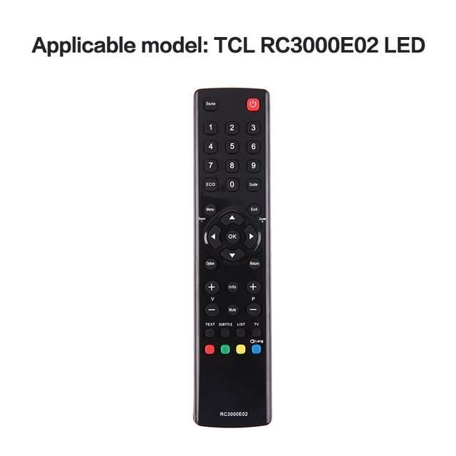 TELECOMMANDES,TCL RC3000E02 LED--Télécommande de remplacement RC802V ...
