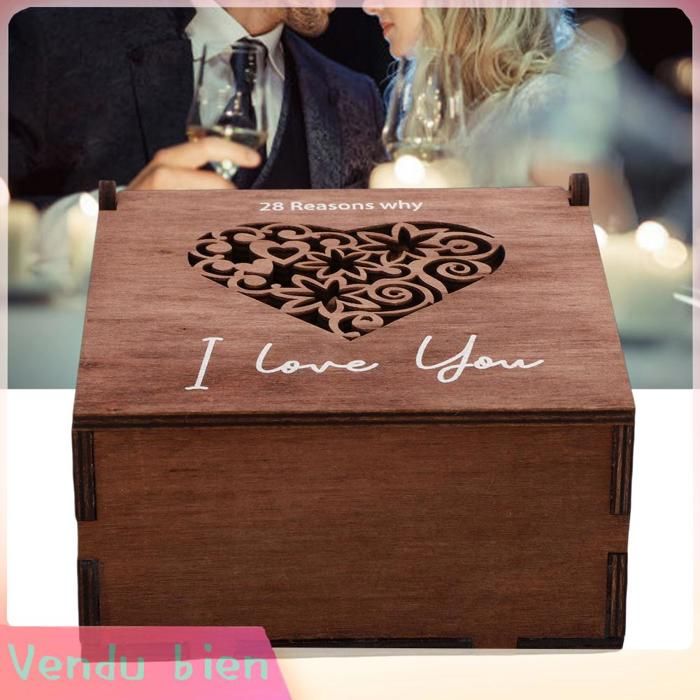 Coffret cadeau romantique pour la saint-valentin, 28 raisons pour ...