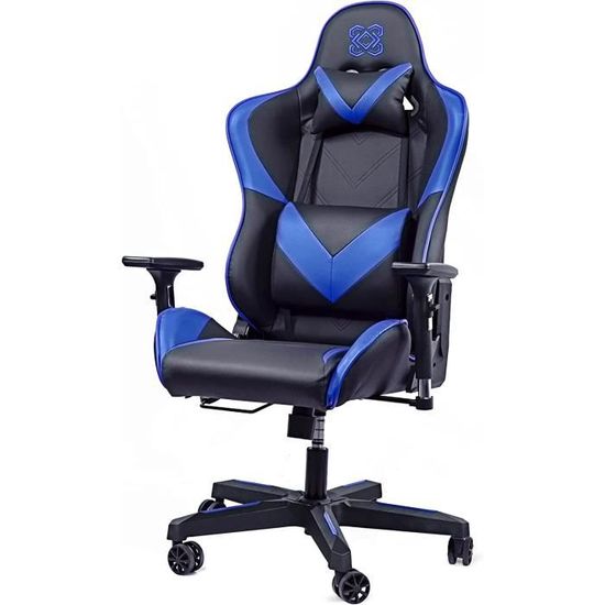 Chaise Gaming, Chaise Gamer avec Appui-tête et Coussin Lombaire, Chaise ...