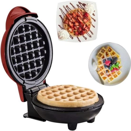 Mini Gaufrier, Machine À Gaufres Rondes, Plat De Cuisson Domestique ...