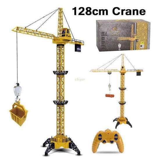 Grue et 1 batterie - Grue de Construction télécommandée 6CH, jouet pour ...