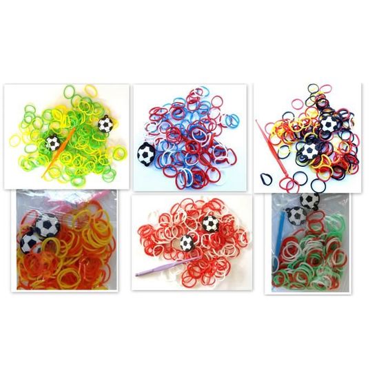 Loop & Loom bracelets élastique lot 6 sachets foot - Cdiscount