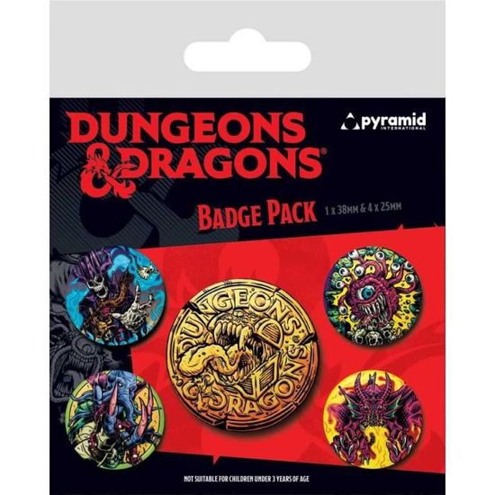Pack de 5 pins Pyramid Dungeons & Dragons Beastly - Cdiscount Jeux - Jouets