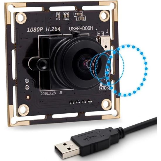 Module Caméra Usb Fisheye 180 Degrés Avec Audio Numérique, Carte Caméra ...
