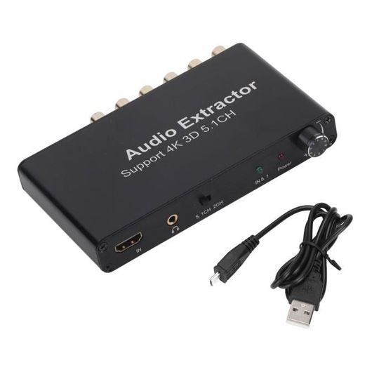 Extracteur Extractor 4K 3D 5.1CH HD Interface Multimédia Convertisseur ...