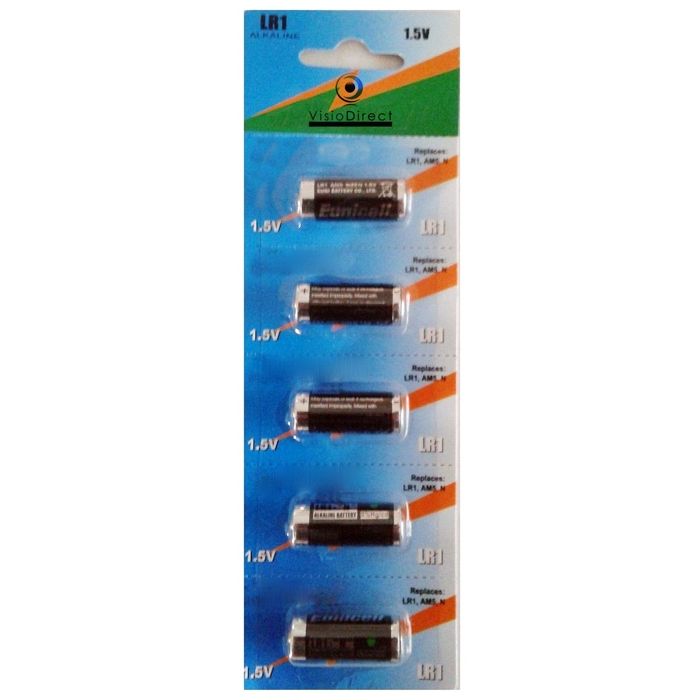 Lot de 5 Piles type LR1 compatibles LR01/MN9100/AM5/E90 /UM5 /SUM5/LR1N ...
