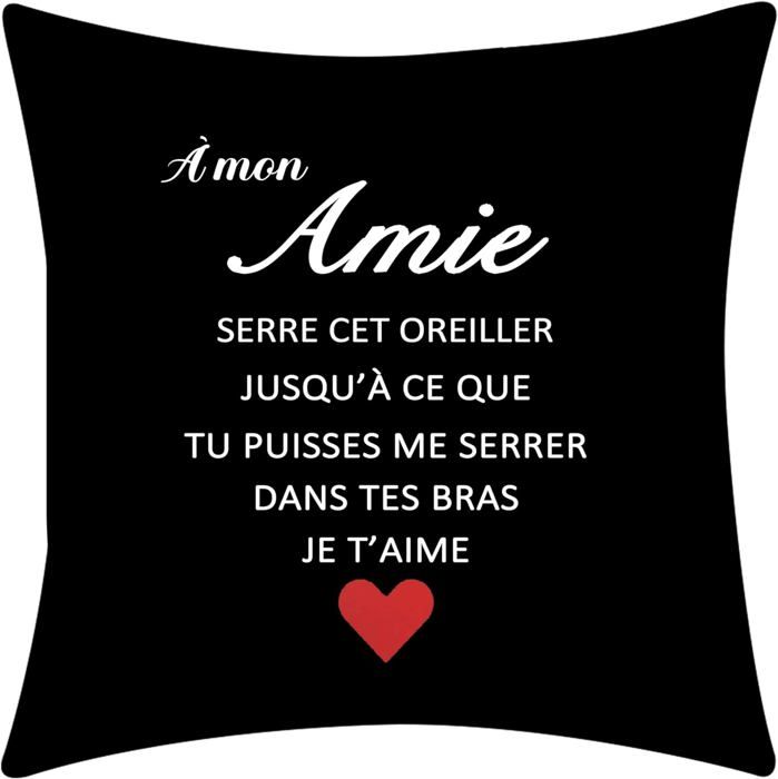 Cadeau d'amitié pour Les Femmes Filles Coque de Coussin en Forme de ...